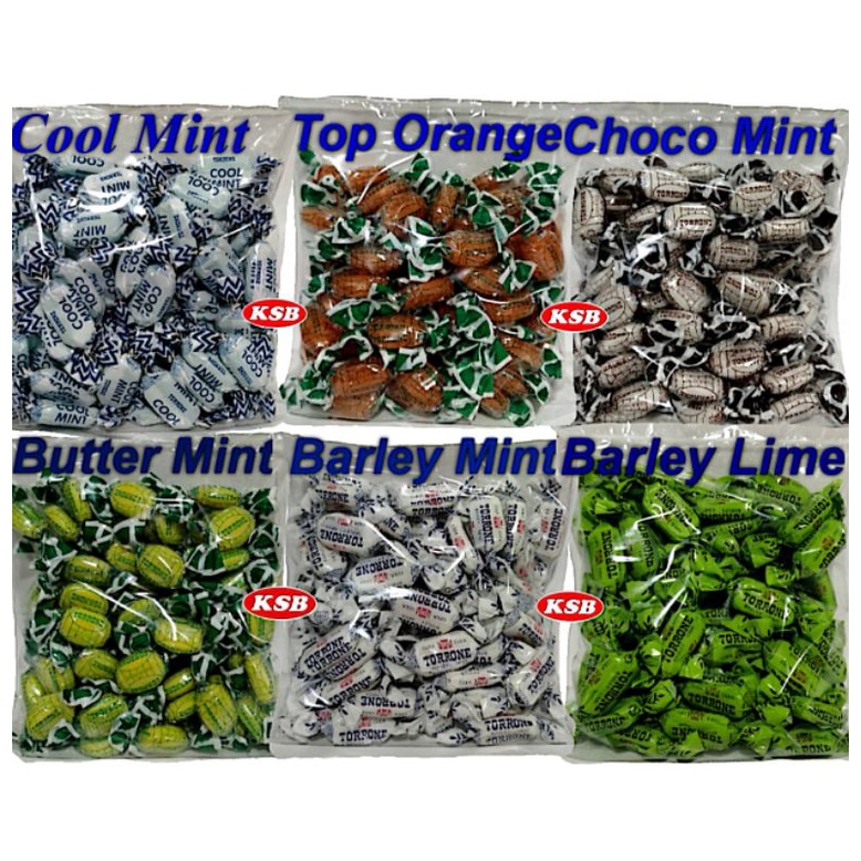 【100g -200g】Gula Timbang Torrone Choco Mint/Cool Mint/Butter Mint/Top Orange/Barley Lime/Barley ...