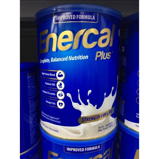 [NEW PACKAGING] Enercal Plus Vanilla Milk Powder 900g | Shopee Malaysia