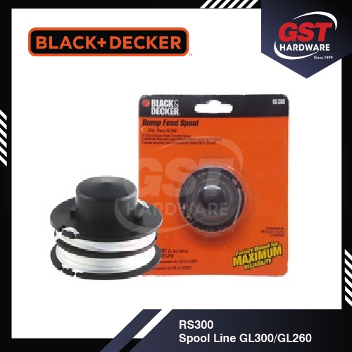 Black & Decker Bump Feed Grass Trimmer Spool Line String 3m for GL300 ...