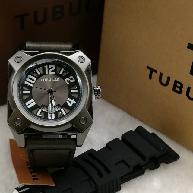 ORIGINAL TUBULAR MEN WATCH WITH WATER RESISTANT | Shopee Malaysia