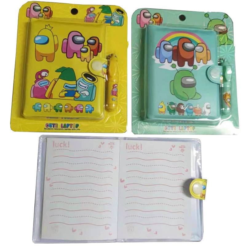 New Kawaii Game Among Us Journal Cute Cartoons Notebook Color Page ...