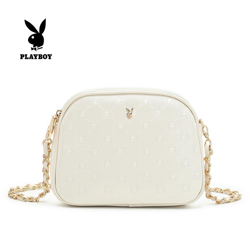 [CLEARANCE]-PLAYBOY Monogram Ladies Chain Sling Bag - Multi Color BXY ...