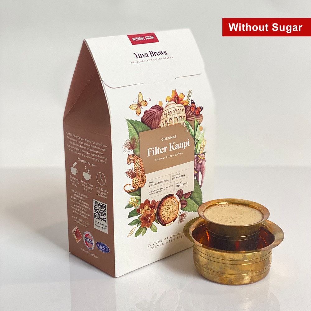 CHENNAI FILTER KAAPI - 15 Sachets - Without Sugar | Shopee Malaysia
