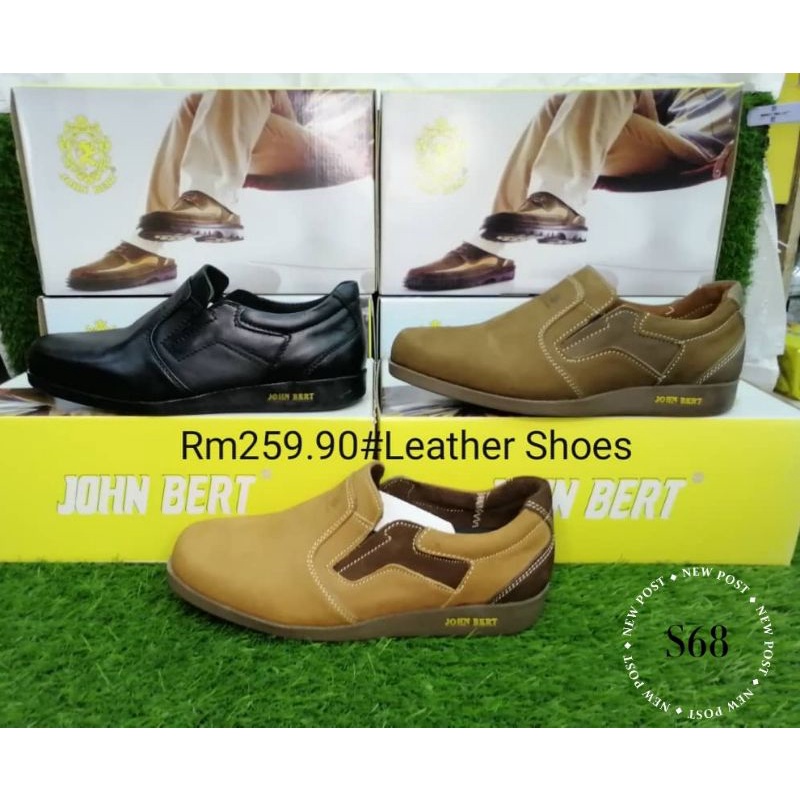 【OFFER】John Bert Men's shoes,100%Leather,made in Malaysia | Shopee Malaysia