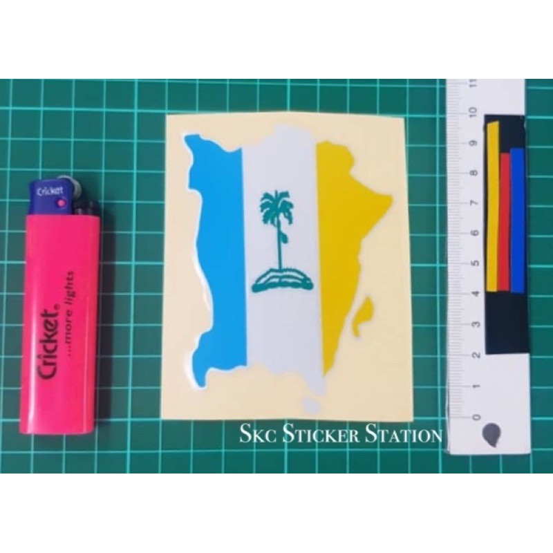 Peta Negeri Sticker (NS/KL/Penang/Pahang/Johor/Kelantan/Kedah/Perak/MY ...