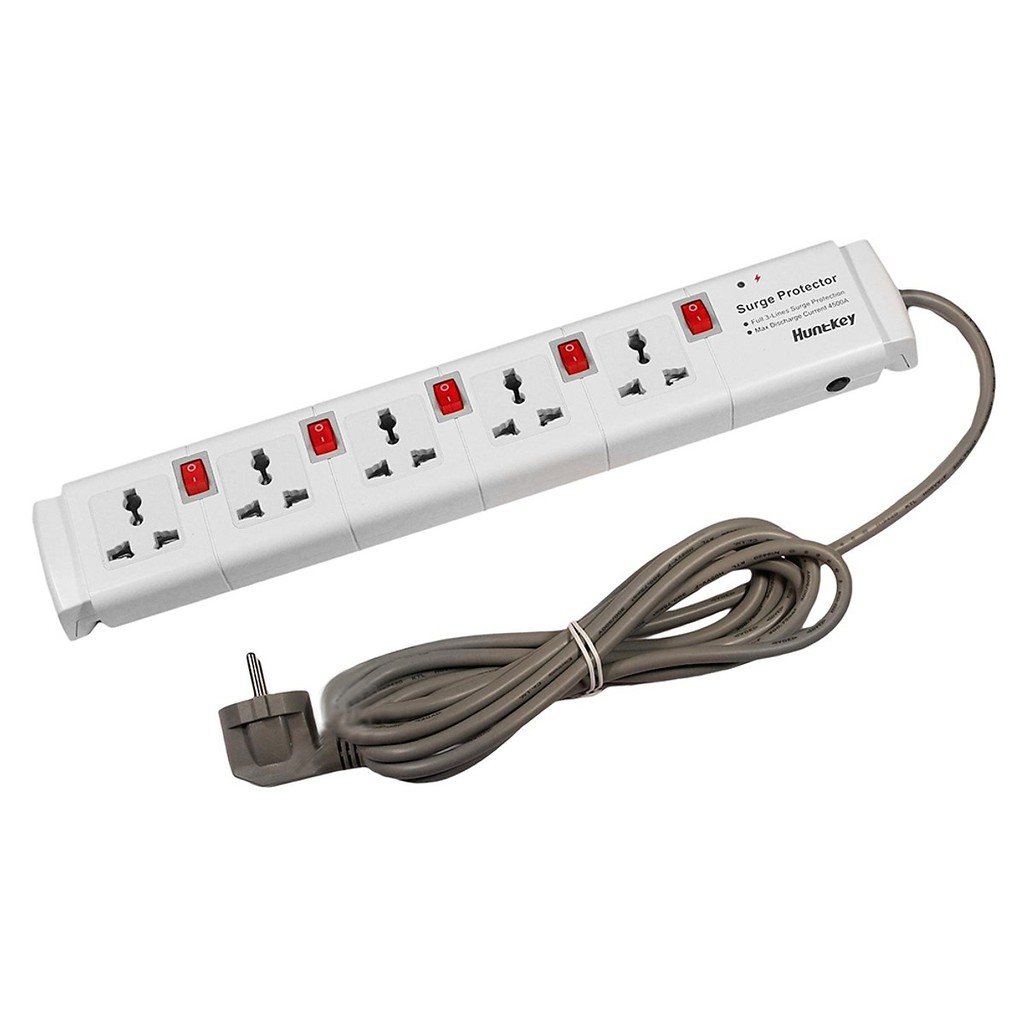 Huntkey PZC504 (2M) Multi-Purpose Lightning Protection Power Socket ...
