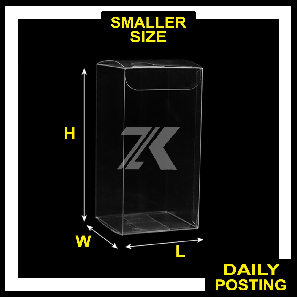 [ DAILY POSTING 现货 ] SMALLER SIZES PVC Packaging Invisible BOX Kotak ...