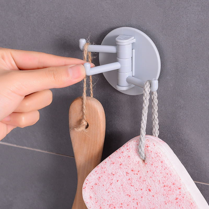 Kitchen bathroom wall hooks, household coloured hooks, non-porous ...