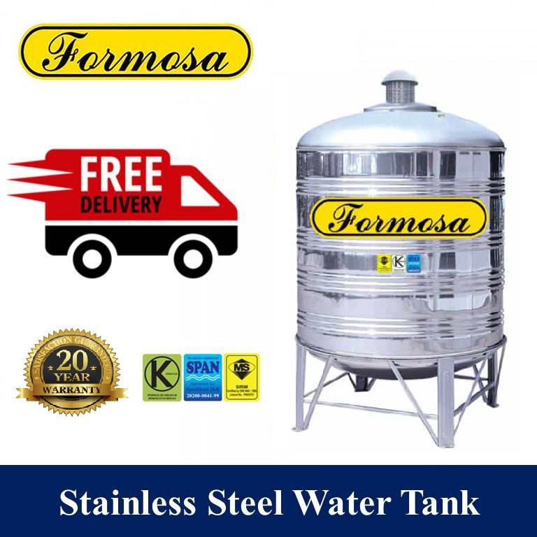 FORMOSA Stainless Steel SUS316 Water Tank Tangki Air With Stand (20 ...