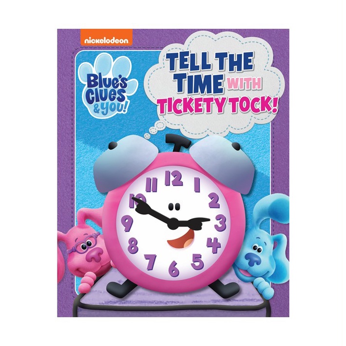 Blues Clues Tell The Time Interactive Story Book With Clock To Learn ...