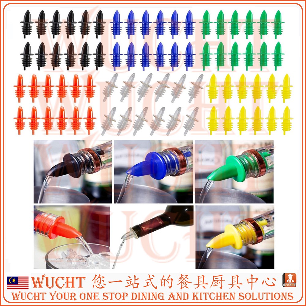 【WUCHT】1 Piece x Color Free Flow Liquor Bottle Speed Pourer control ...