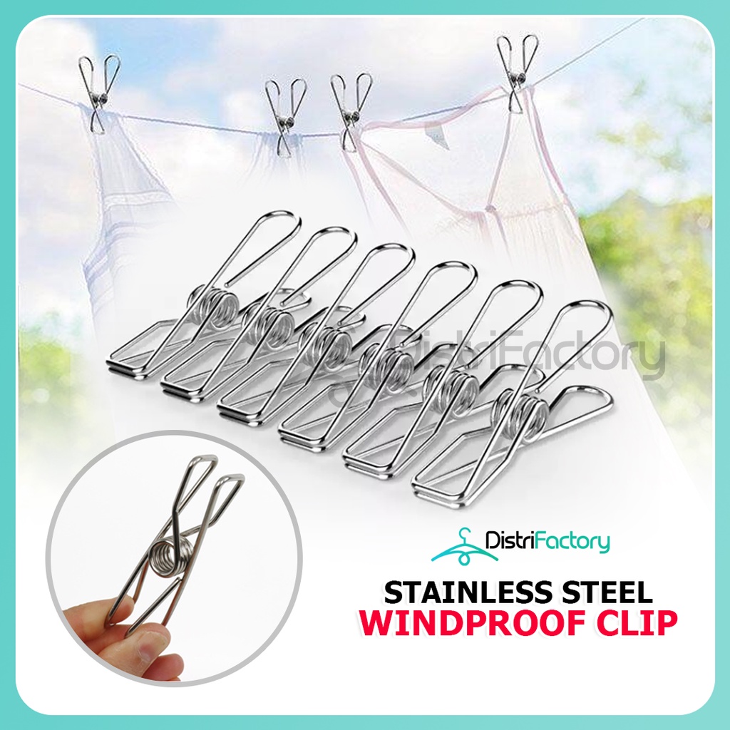 Stainless Steel Clip Solid Spring Underwear and Socks Rack Pants Clip ...