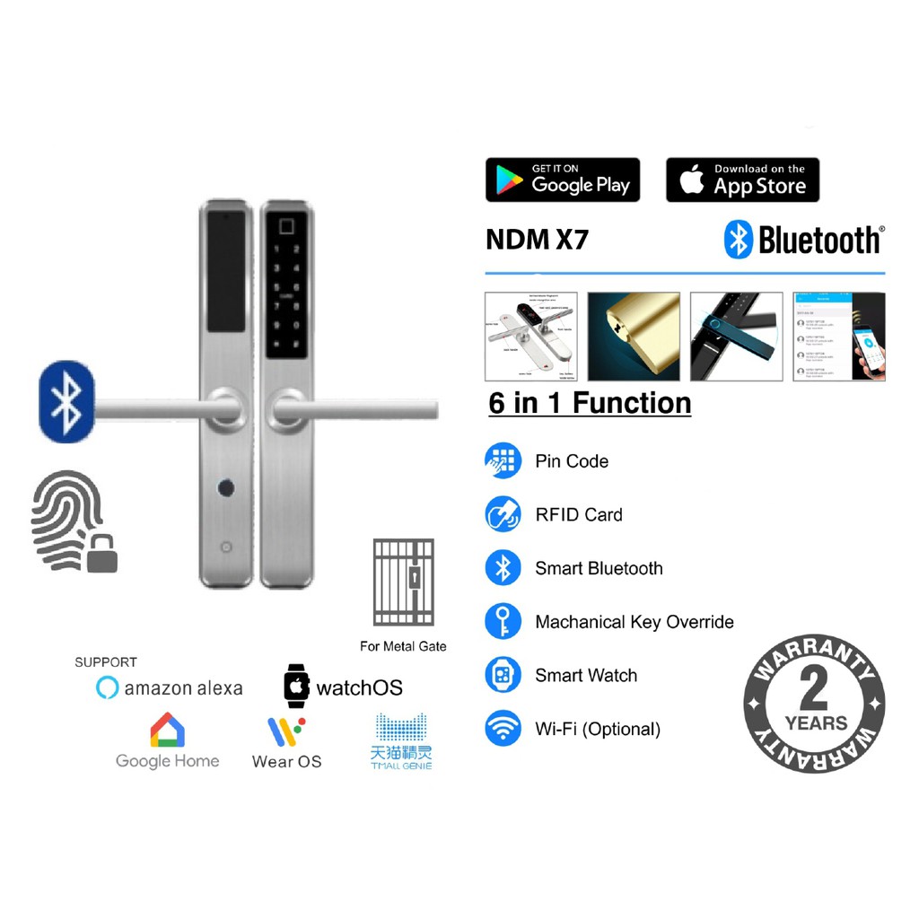 Novalock Smart Digital Grill Lock (NDM X7) 智能门锁 | NEW | FREE ...
