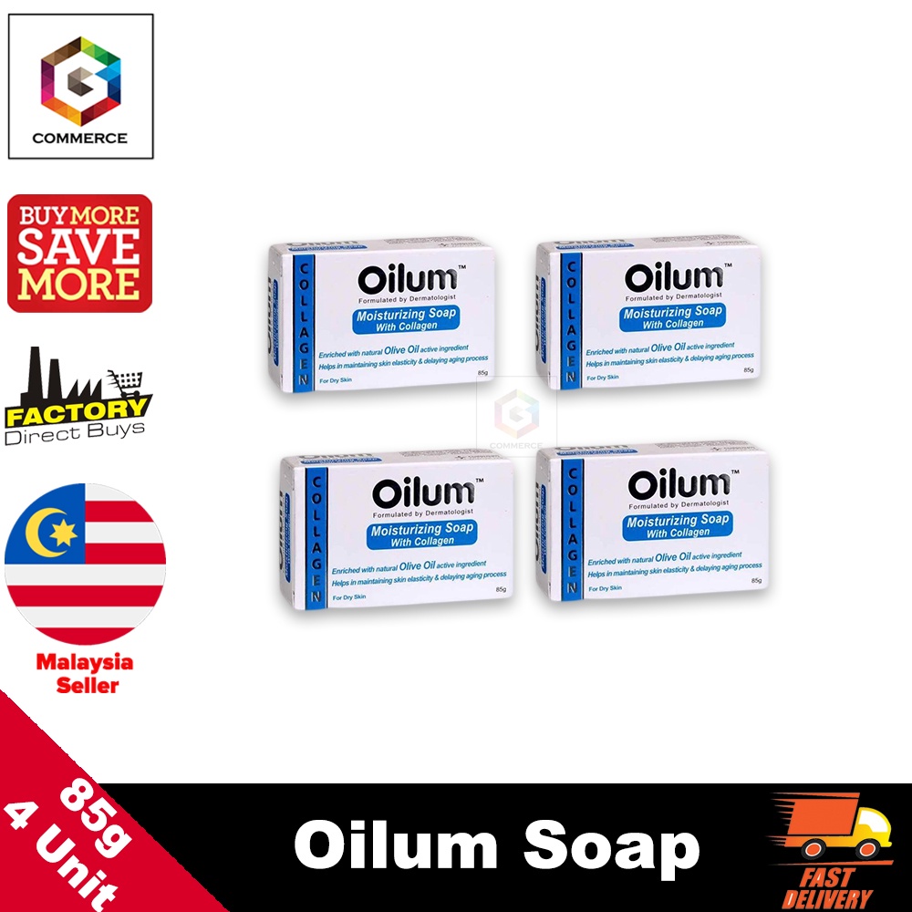 Oilum Moisturizing Soap Bar With Collagen and Olive Oil | Shopee Malaysia
