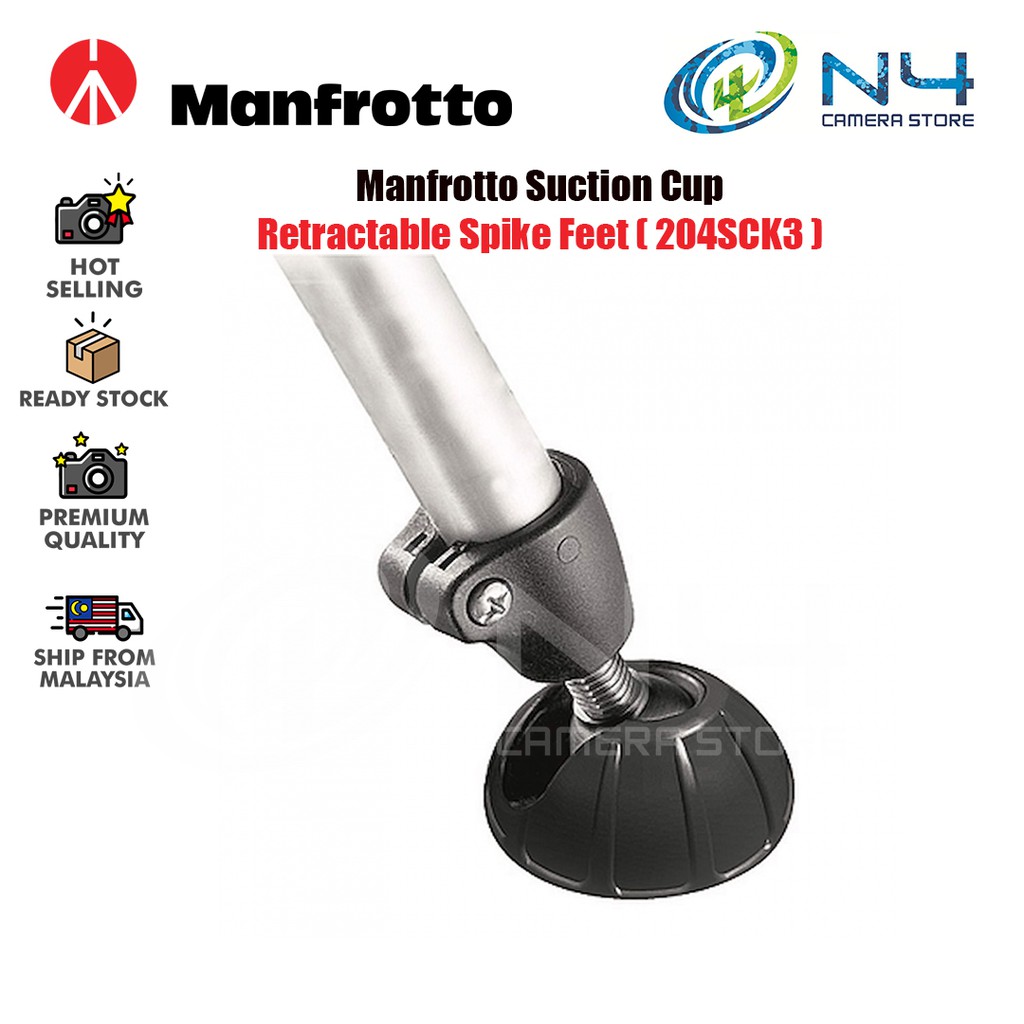 Manfrotto Suction Cup/Retractable Spike Feet ( SUCTION CUP SET FOR TUBE ...