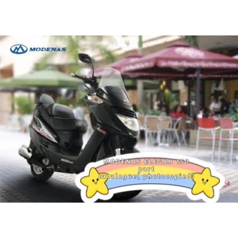 MODENAS ELEGEN 150 part catalogue( photocopied /photostat ) | Shopee ...