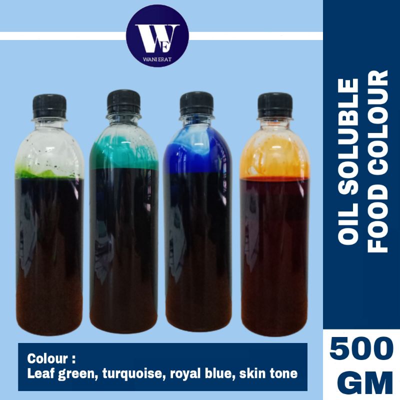 [500GM] OIL SOLUBLE FOOD COLOUR | FOOD COLOUR OIL BASE | PEWARNA ...