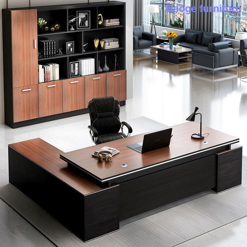 Ready stock!！Office desk boss simple modern executive president manager ...
