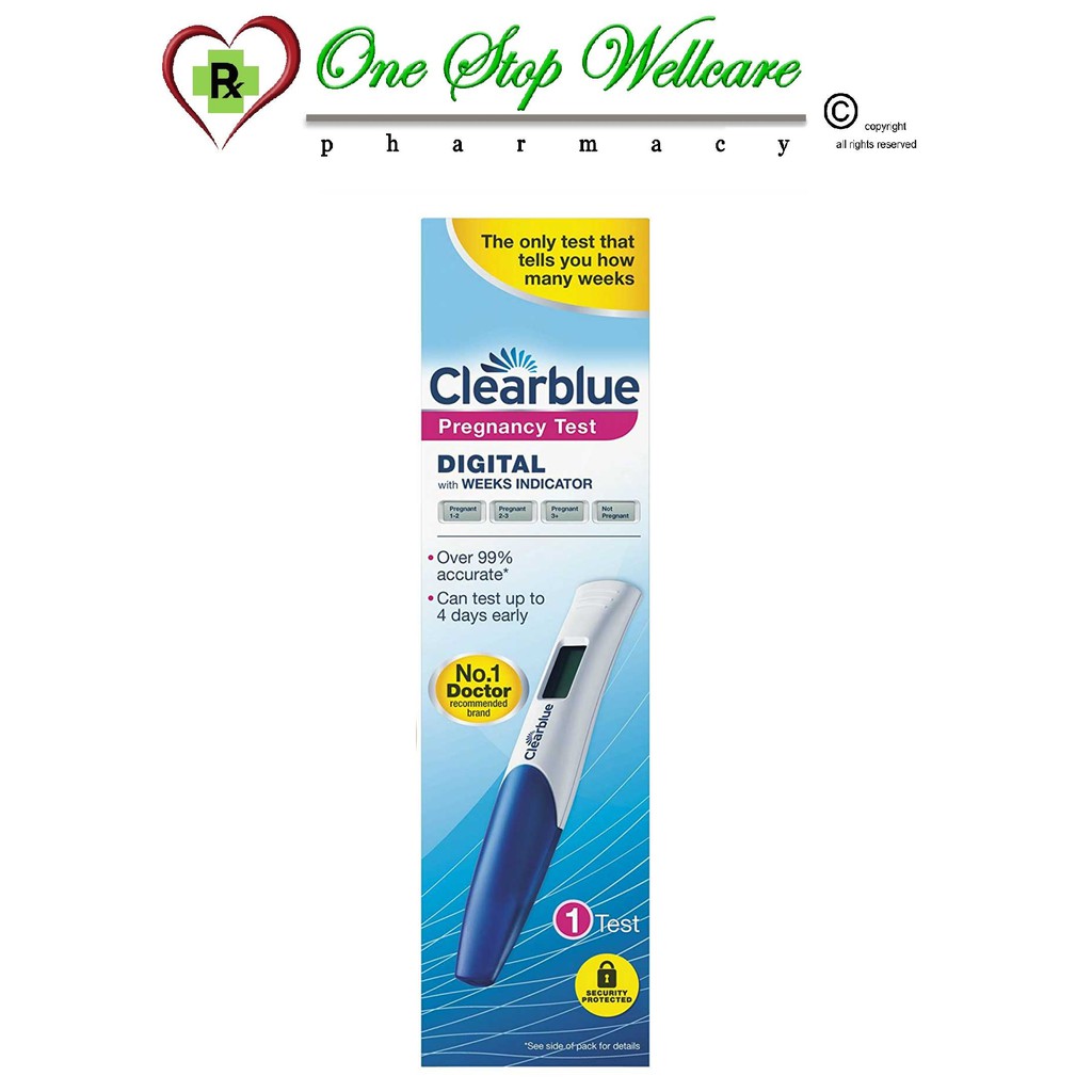CLEARBLUE PREGNANCY TEST DIGITAL / EASY (1 TEST) | Shopee Malaysia