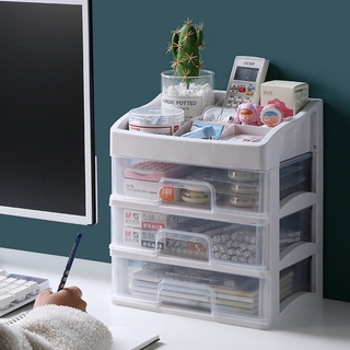 🇲🇾 Ready Stock 1/2/3 Tier Drawer Storage Box Stationery Organizer ...