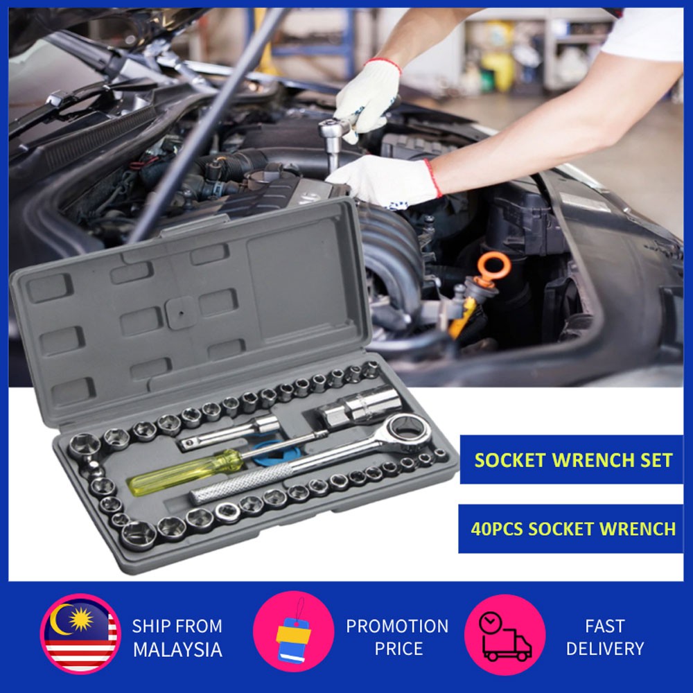 🔥💯READY STOCK 🔥💯FODAZONE AWS-40 40pcs / Set Socket Wrench Set ...