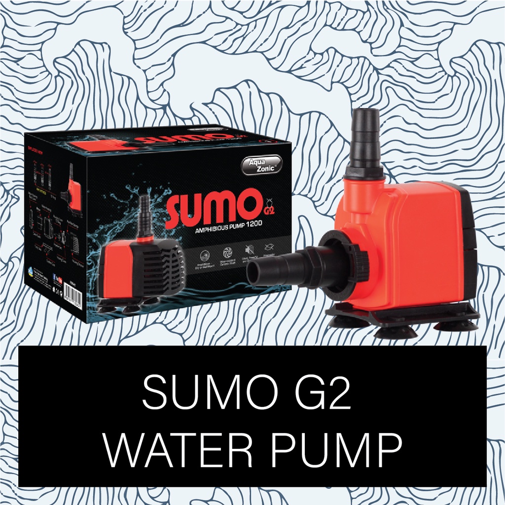 AQUA ZONIC Sumo G2 Amphibious Water Pump Aquaponics Hydroponics ...