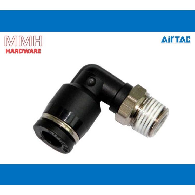 AIRTAC FITTING PL SERIES MALE ELBOW GREY BLACK | Shopee Malaysia