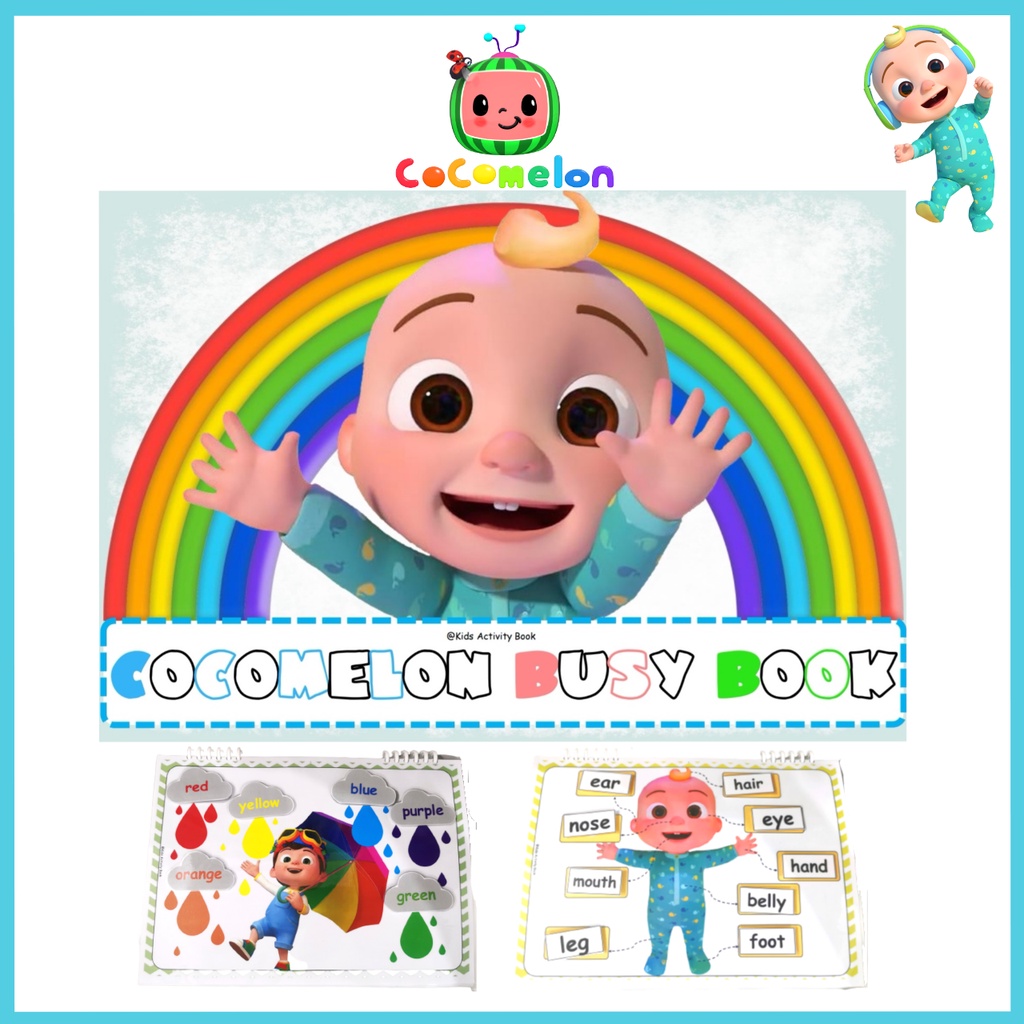Cocomelon Busy Book for Kids Vol 2 / Montessori Kids Learning ...