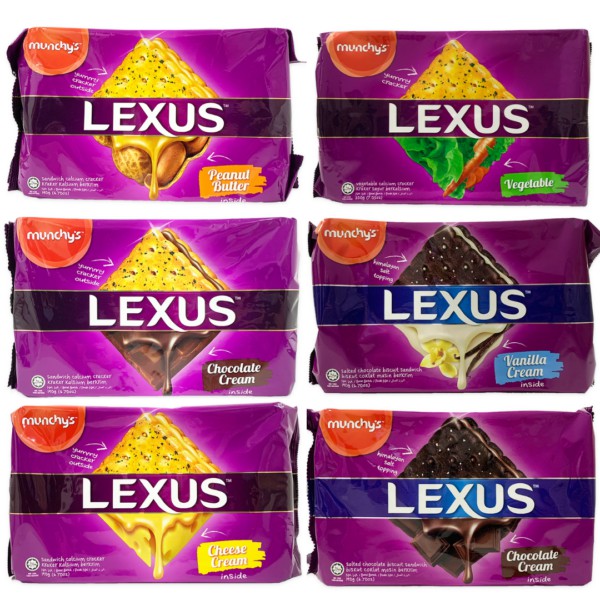 Munchys Lexus Chocolate 190g / Salted Chocolate 190g / Salted vanila ...