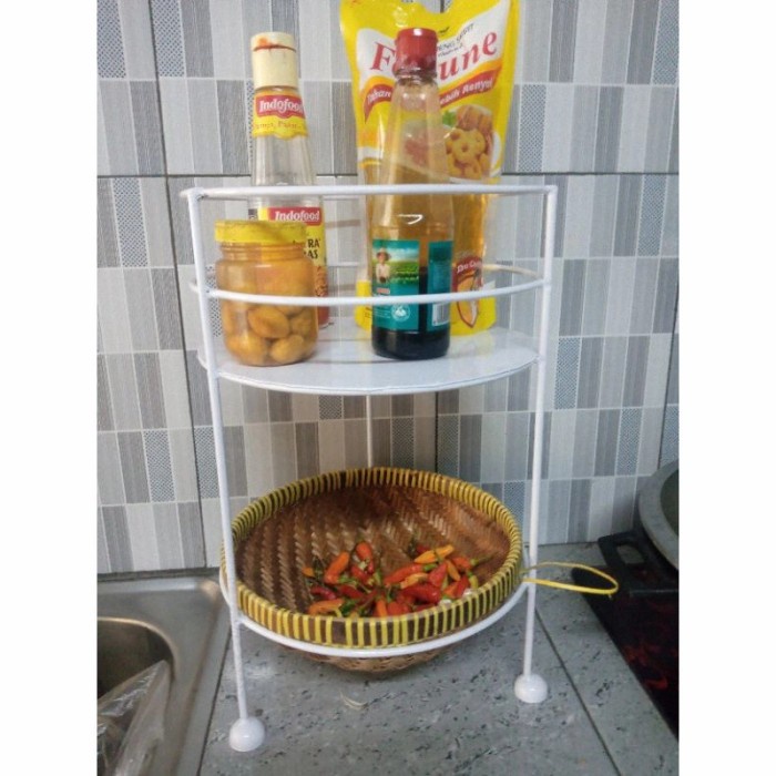 2 IN 1 ONION RACK CAN BE FOR SOY SAUCE, SEASONING, OIL / SPICE RACK ...