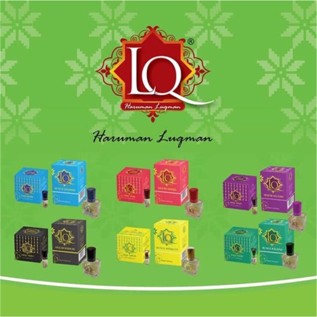 Haruman Luqman LQ 3ml (6 botol) boleh pilih haruman | Shopee Malaysia