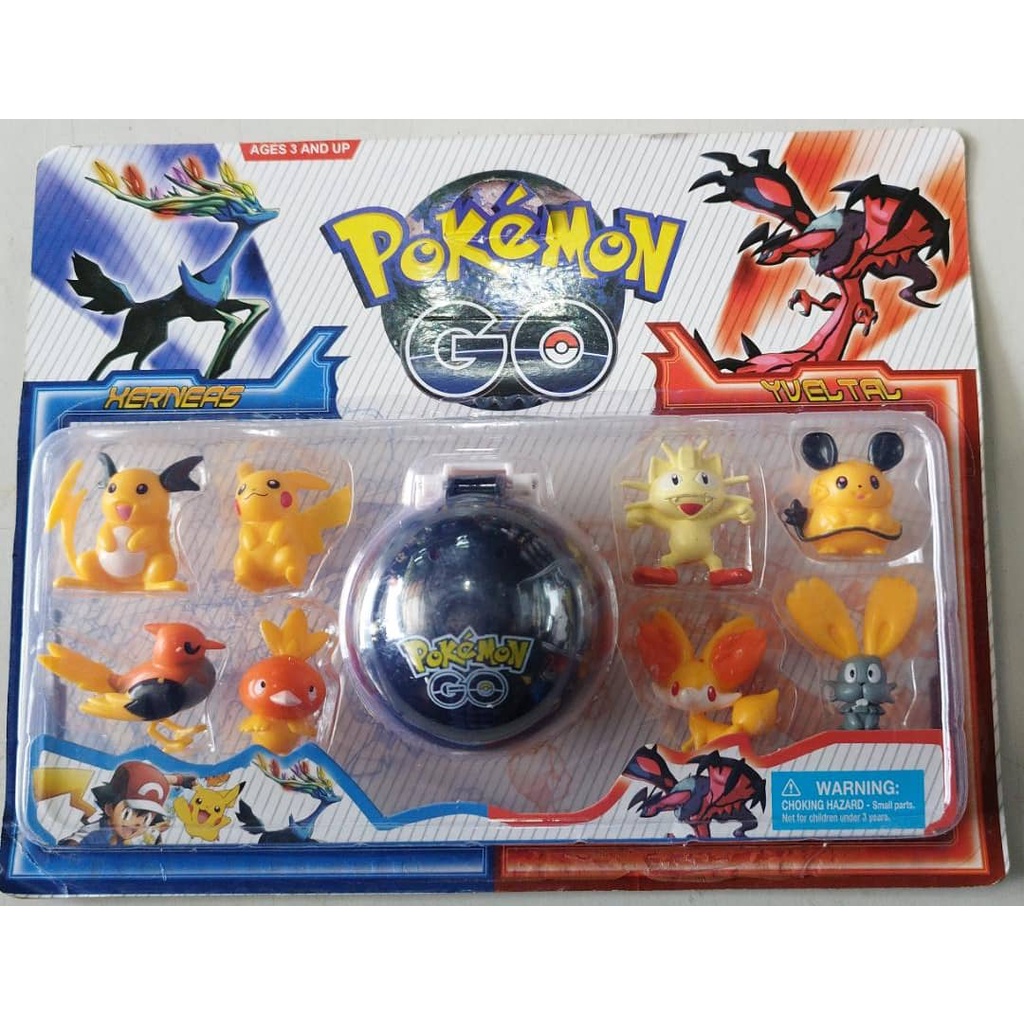 TOY Pokemon miniatures with Pokeball | Shopee Malaysia