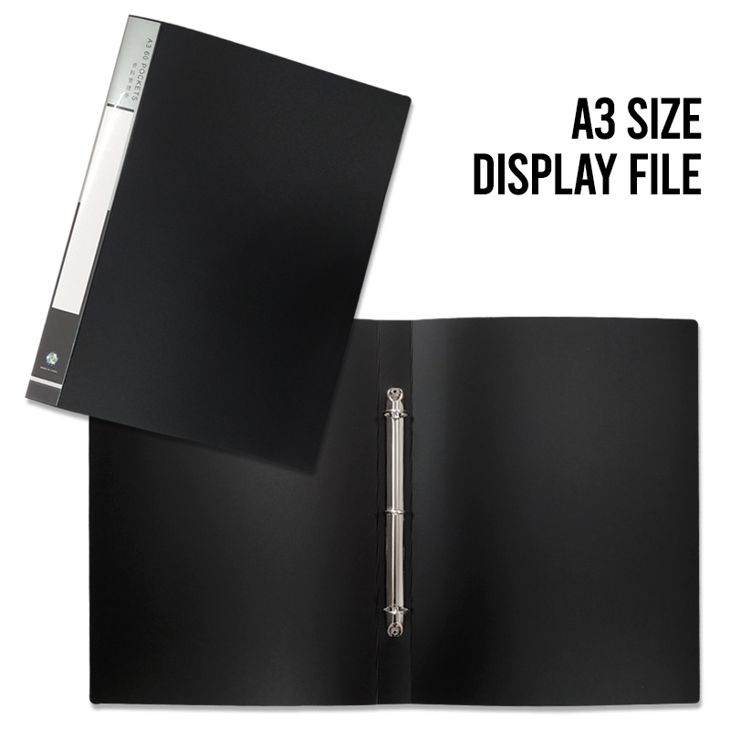 VC Art A3 Clear Holder File Refillable Strong Hold High Thickness ...