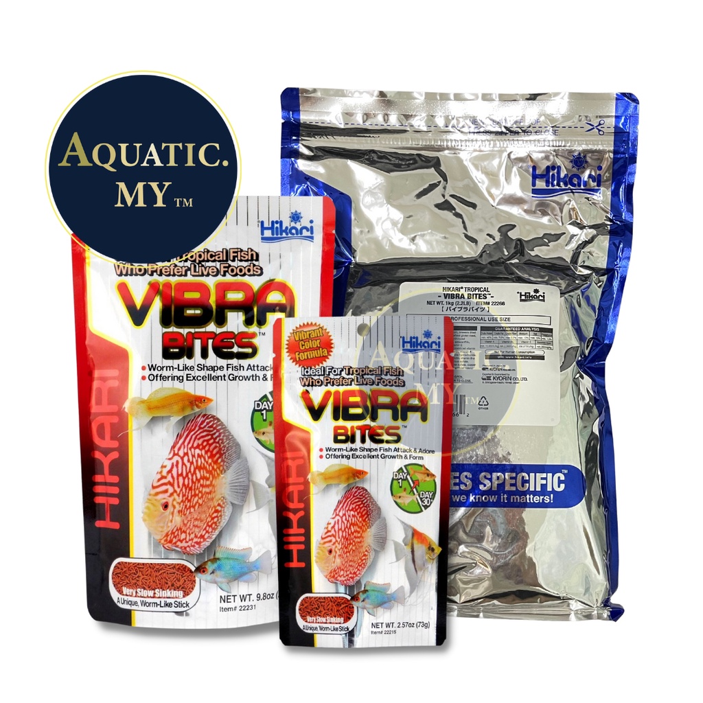 Hikari Vibra Bites Discus Fish Food (1kg) Tropical Fish Food | Shopee ...