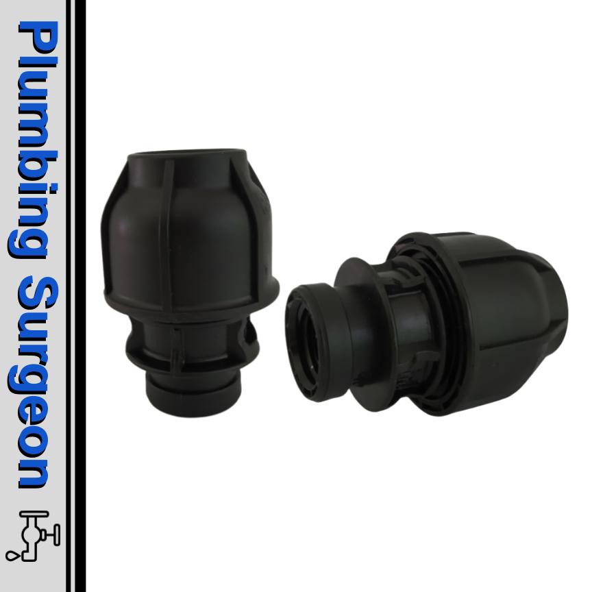 15 Units Poly Connector 20mm Female Adapter Pertanian Polypipe Hdpe ...