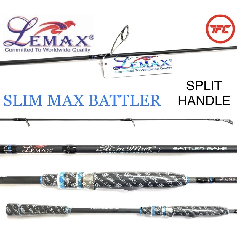 LEMAX Slimmax Battler Game Solid Carbon Power Graphite Spinning Rod ...