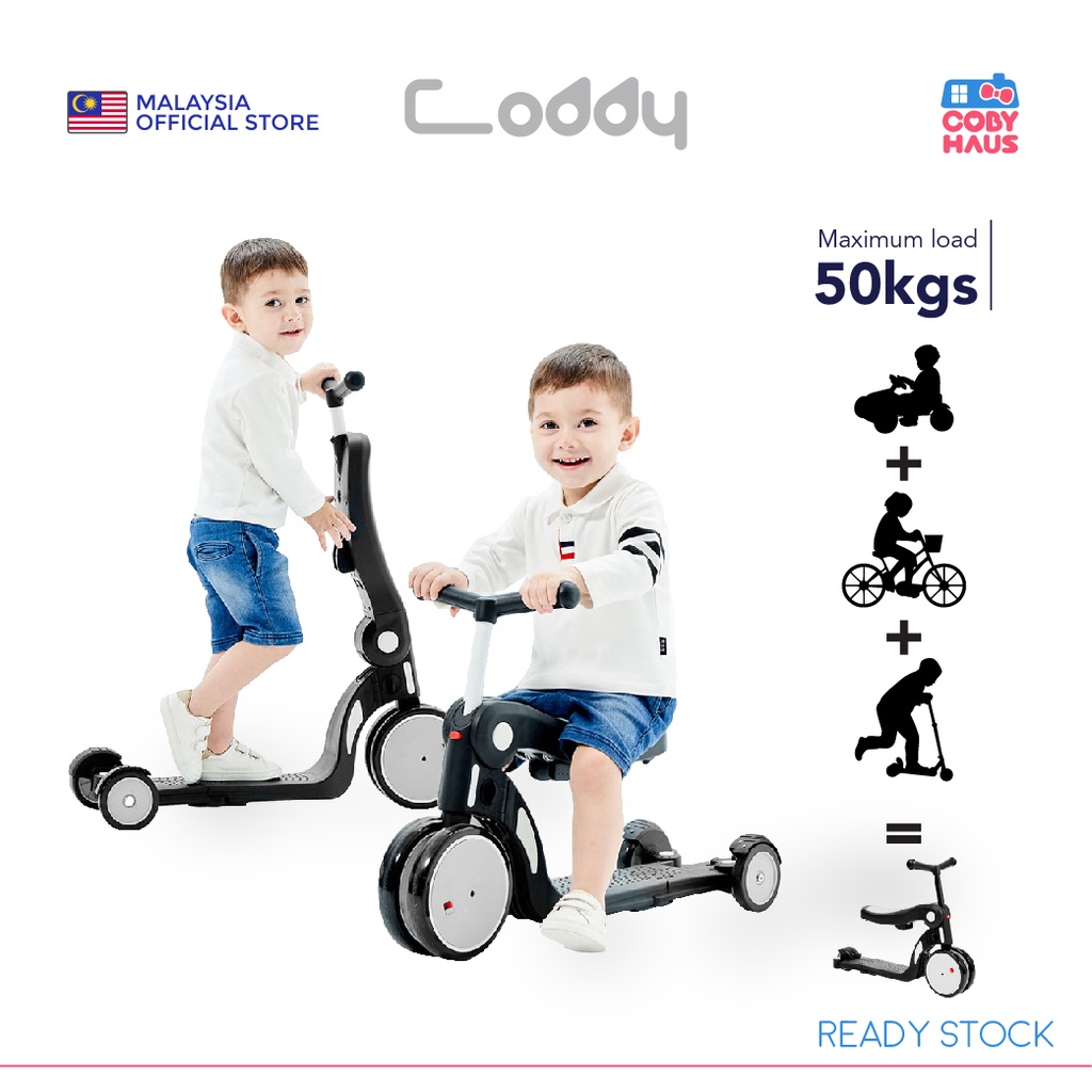 CODDY 5 in 1 Bike - usage up to 50kgs | Shopee Malaysia