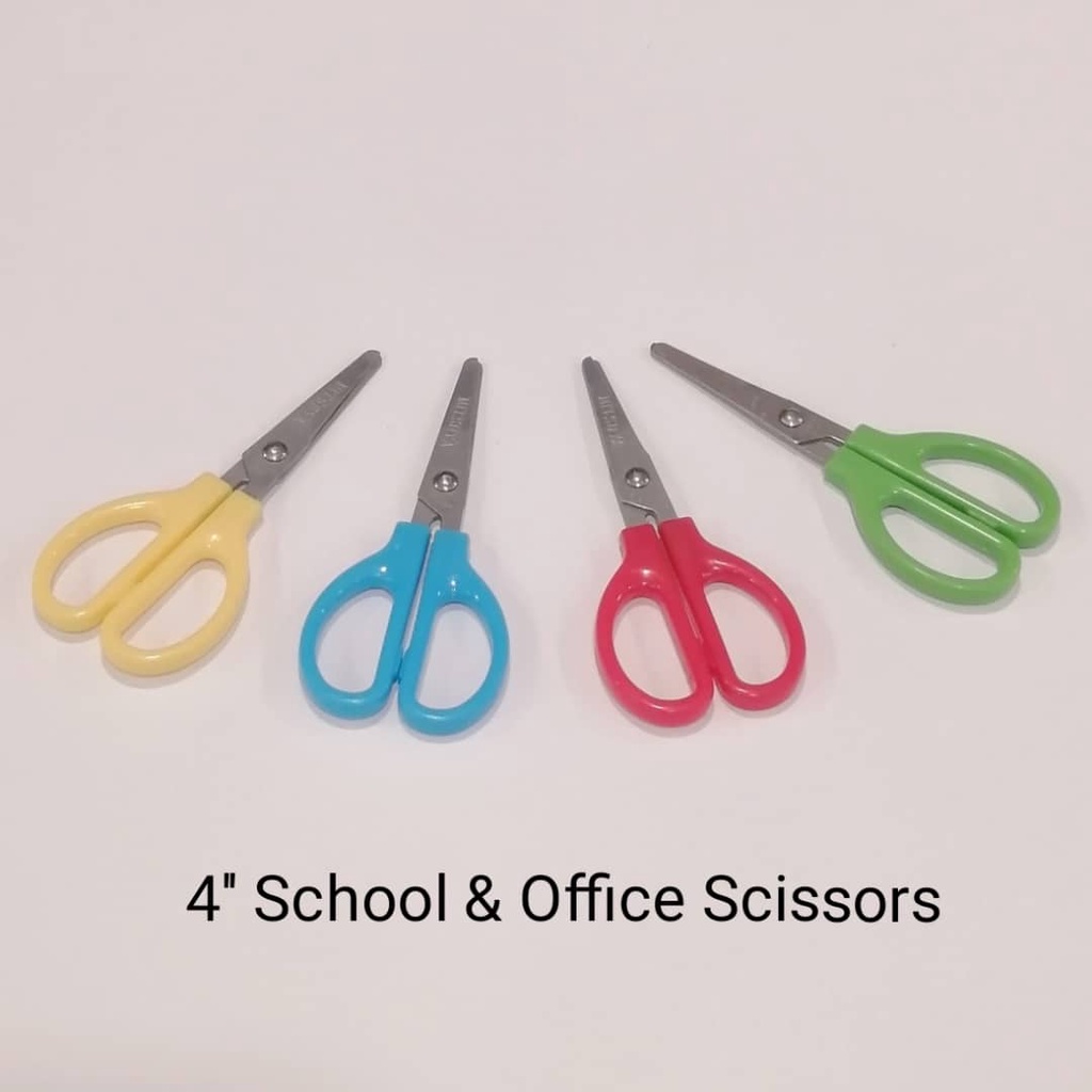 Scissors Stainless Steel 4 Inch / 100 mm Gunting / 文具剪刀 | Shopee Malaysia