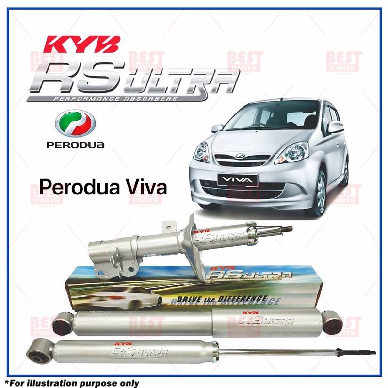 Kayaba Rs Ultra Absorber Depan & Belakang Perodua Viva Front And Rear ...