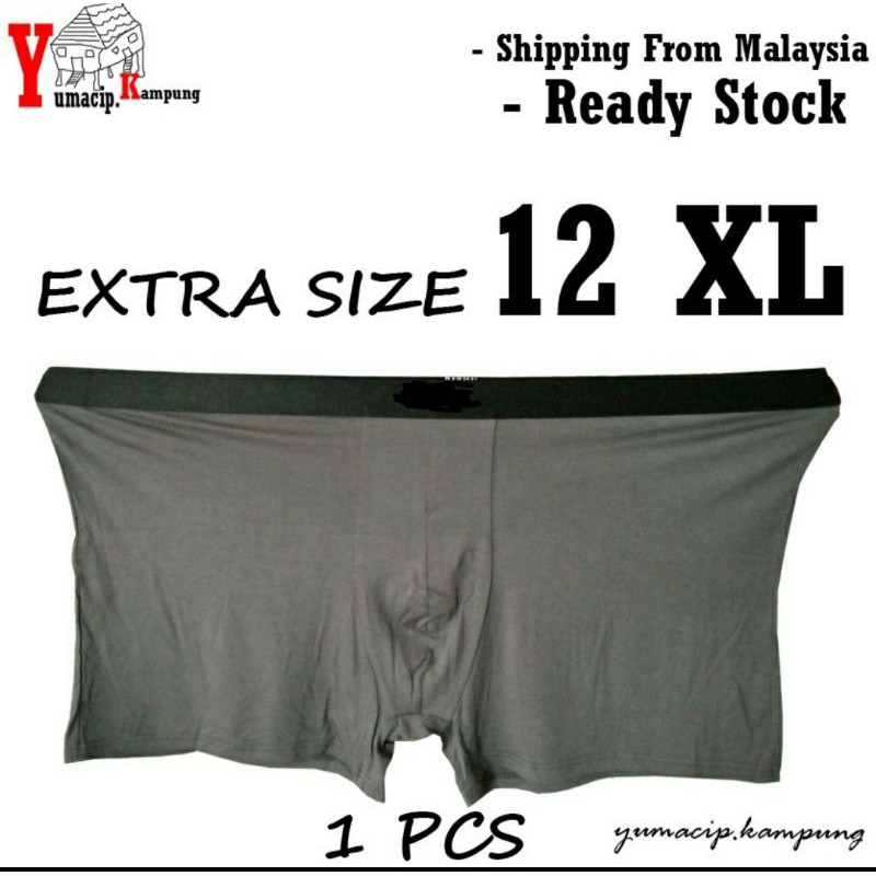 12 XL BIG SIZE boxer tight men underwear briefs seluar pendek seluar ...