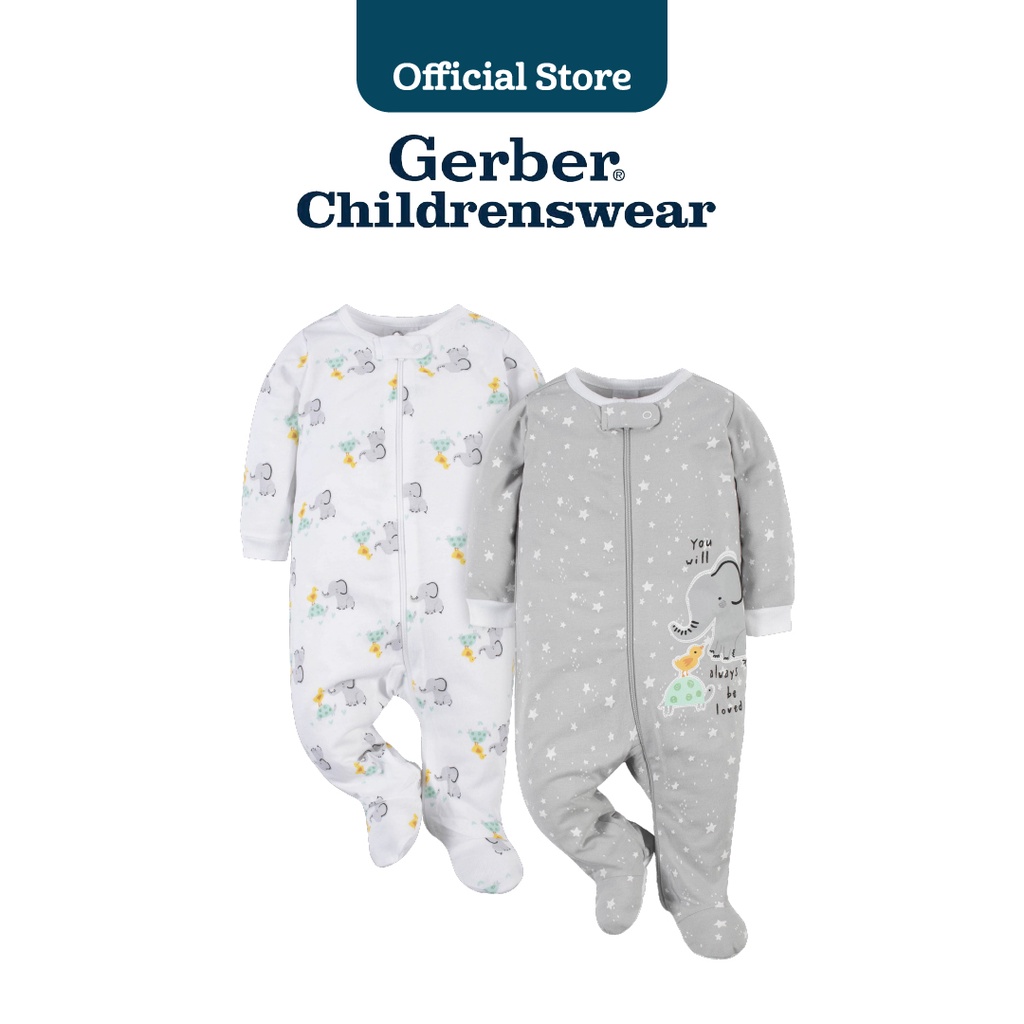 Gerber Baby Neutral Baby Animals Sleep' N Plays (2 Packs) | Shopee Malaysia