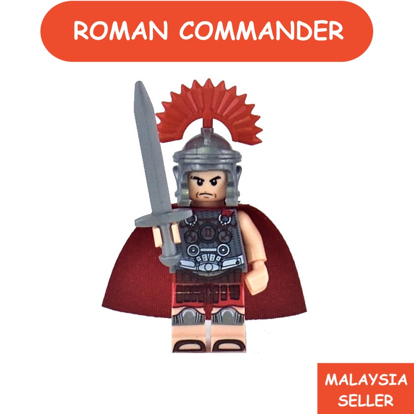 Roman Commander Medieval Mini Figures Mainan LEGO Compatible | Shopee ...