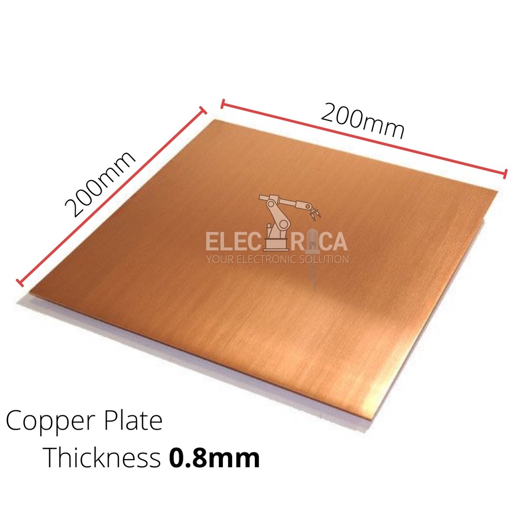 99.9% Pure Solid Copper Tembaga Plate / Brass Copper DIY Handmade ...