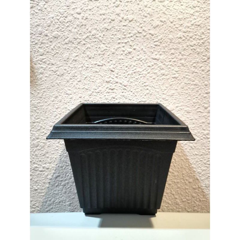 4" 5'' 6'' Applelady Square Plastic Flower Pot Pasu Bunga Plastik Segi ...