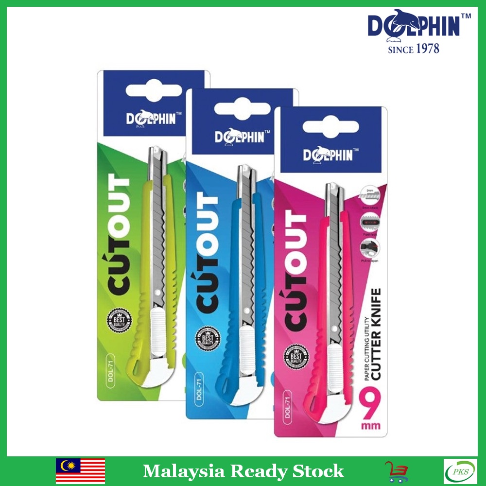 Dolphin Cutter 9mm L-Blade Knife (DOL-71) | Shopee Malaysia
