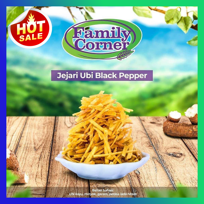 UBI JEJARI BLACK PEPPER FAMILY CORNER (600GM) - alammayabiz | Shopee ...