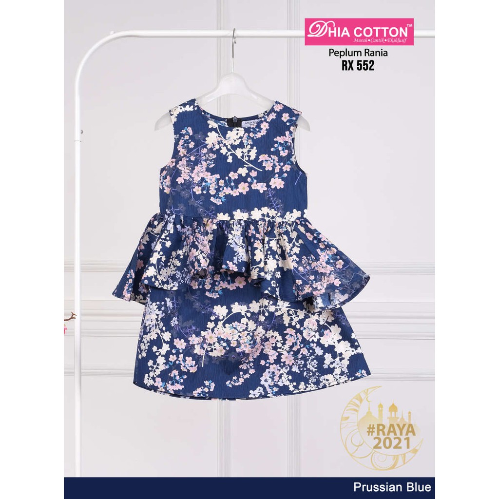 PEPLUM KID Dhia Cotton Pt.3 (peplum kanak-kanak/set sedondon ibu anak ...