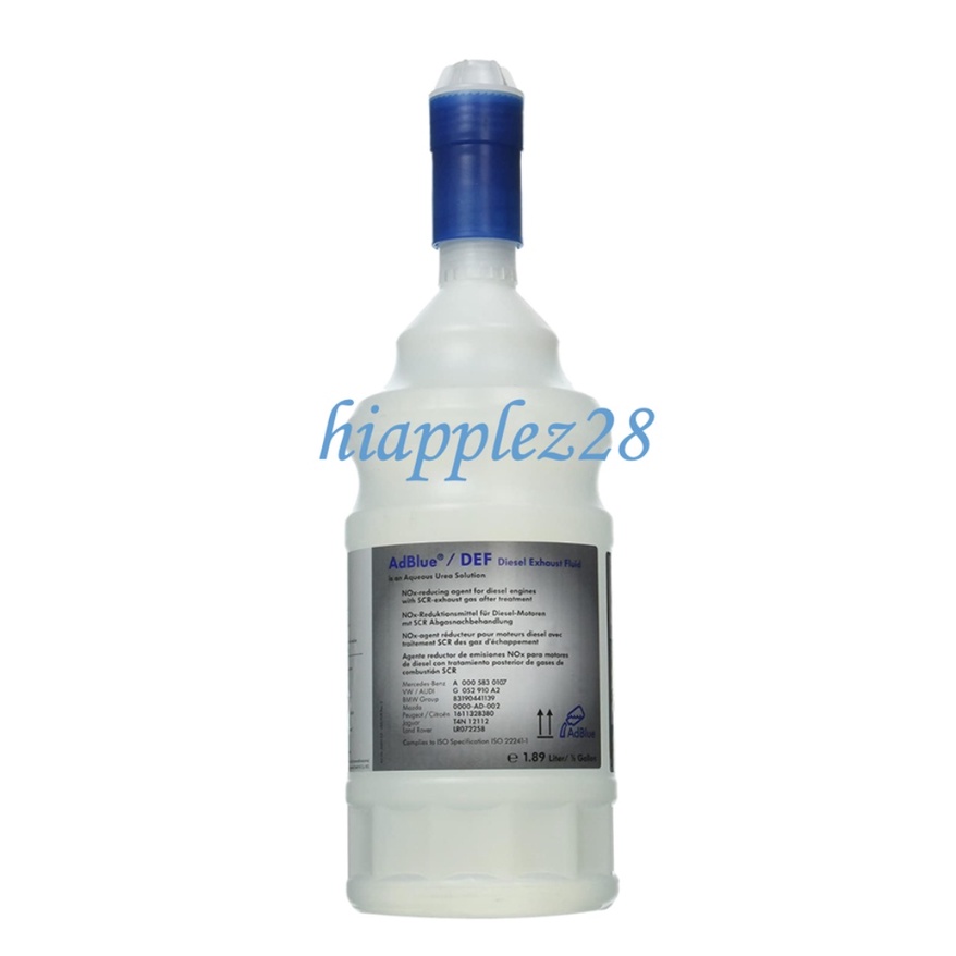 1.89L/10L Adblue Diesel Exhaust Fluid Genuine Volkswagen (ORIGINAL ...