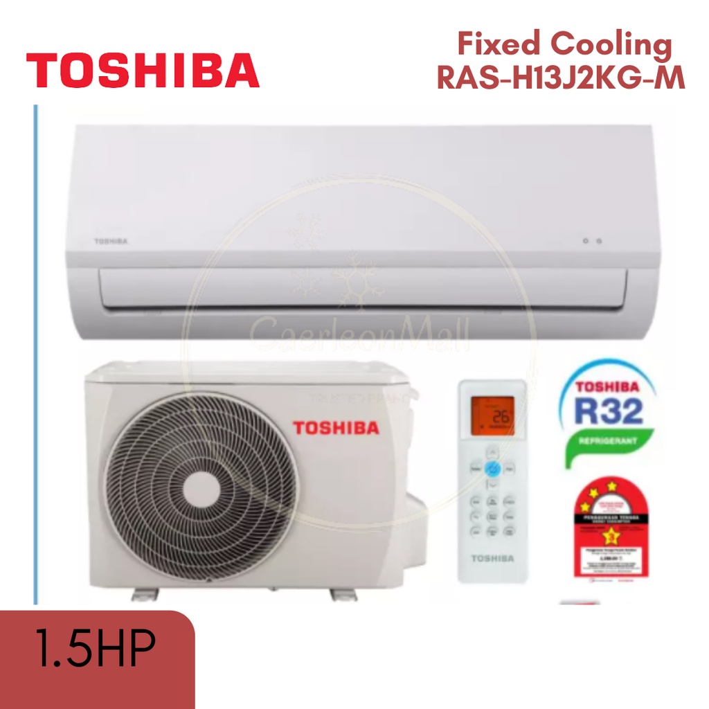 TOSHIBA 1.5HP Non-Inverter R32 Wall Type Air Conditioner (RAS-H13J2KG-M ...