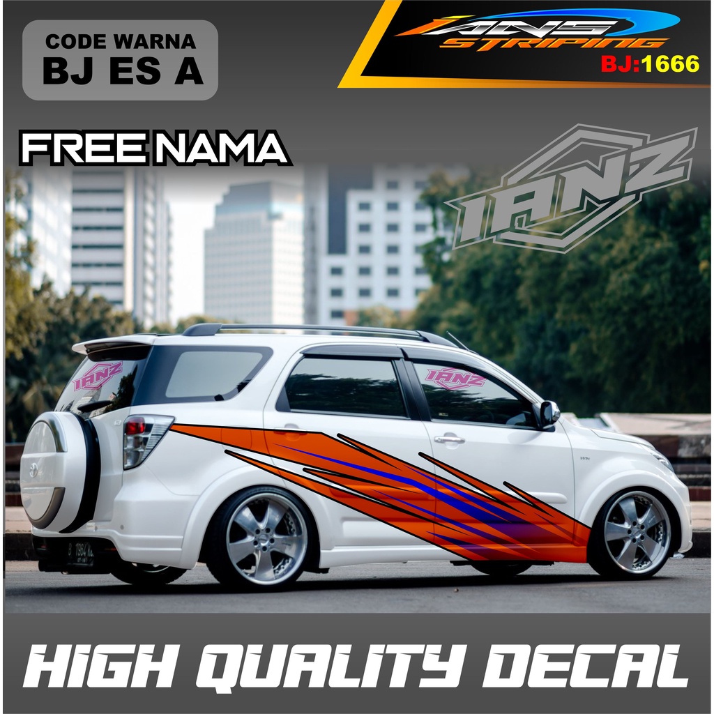 Terios Car DECAL STICKER/AVANZA XENIA INNOVA Car DECAL STICKER ...